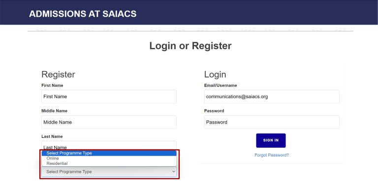 How to Apply – SAIACS