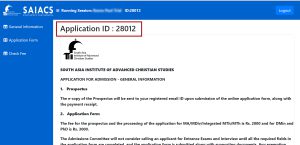 How to Apply – SAIACS