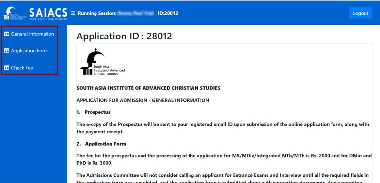 How to Apply – SAIACS