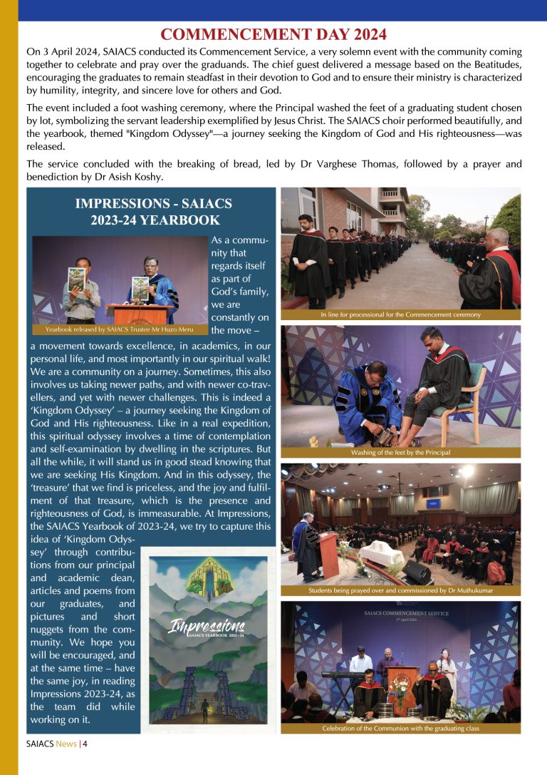 OCTOBER 2024 – SAIACS