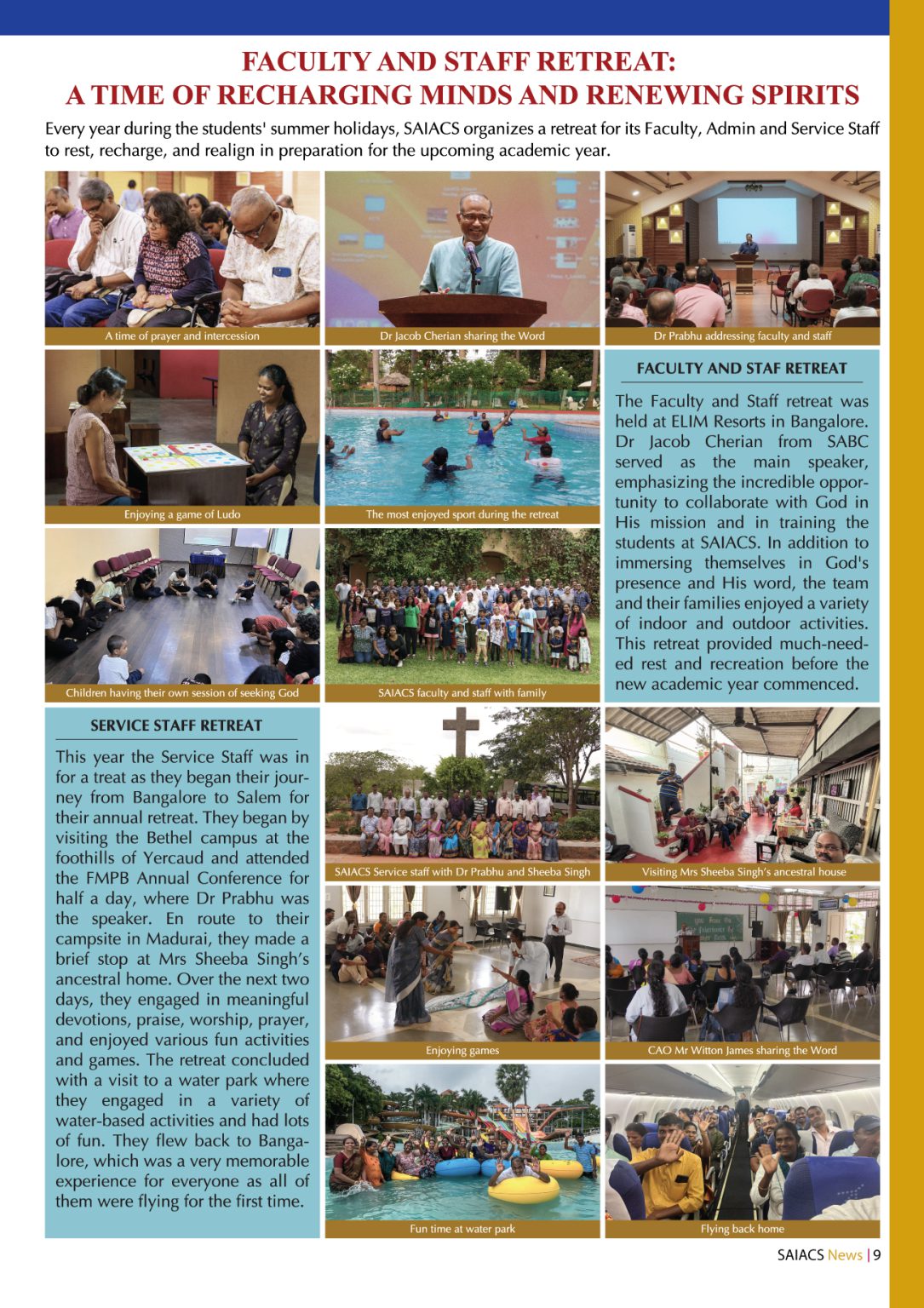 OCTOBER 2024 – SAIACS